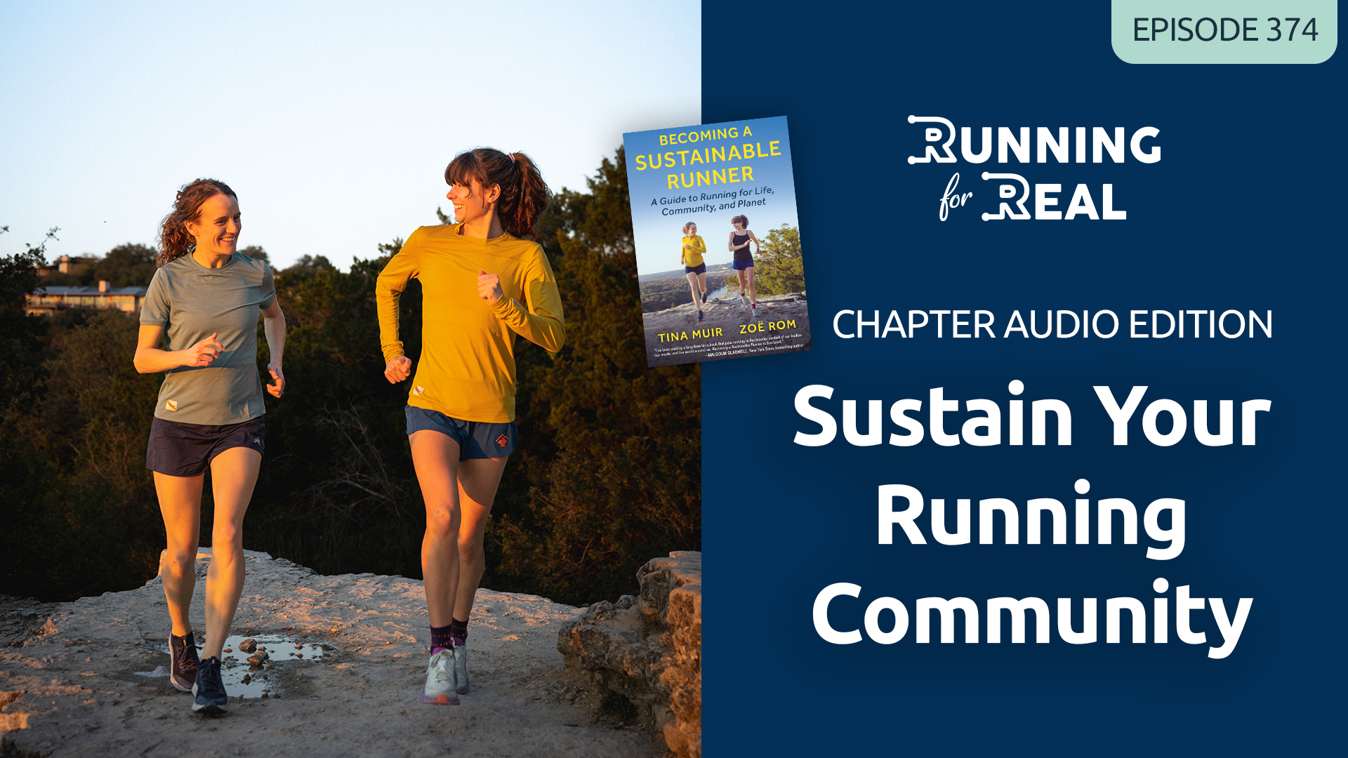 Sustain Your Running Community - R4R 374 - Running For Real with Tina Muir